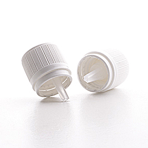GL18 White Tamper Evident CRC Cap with 0.7mm Dropper - Instapac
