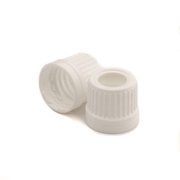 GL18 White Tamper Evident Hole Cap - InstaPac