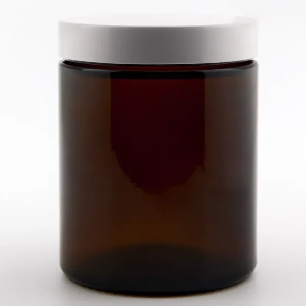 180ml Amber Ointment Jar and R363 White Urea PVDC lined Cap - InstaPac
